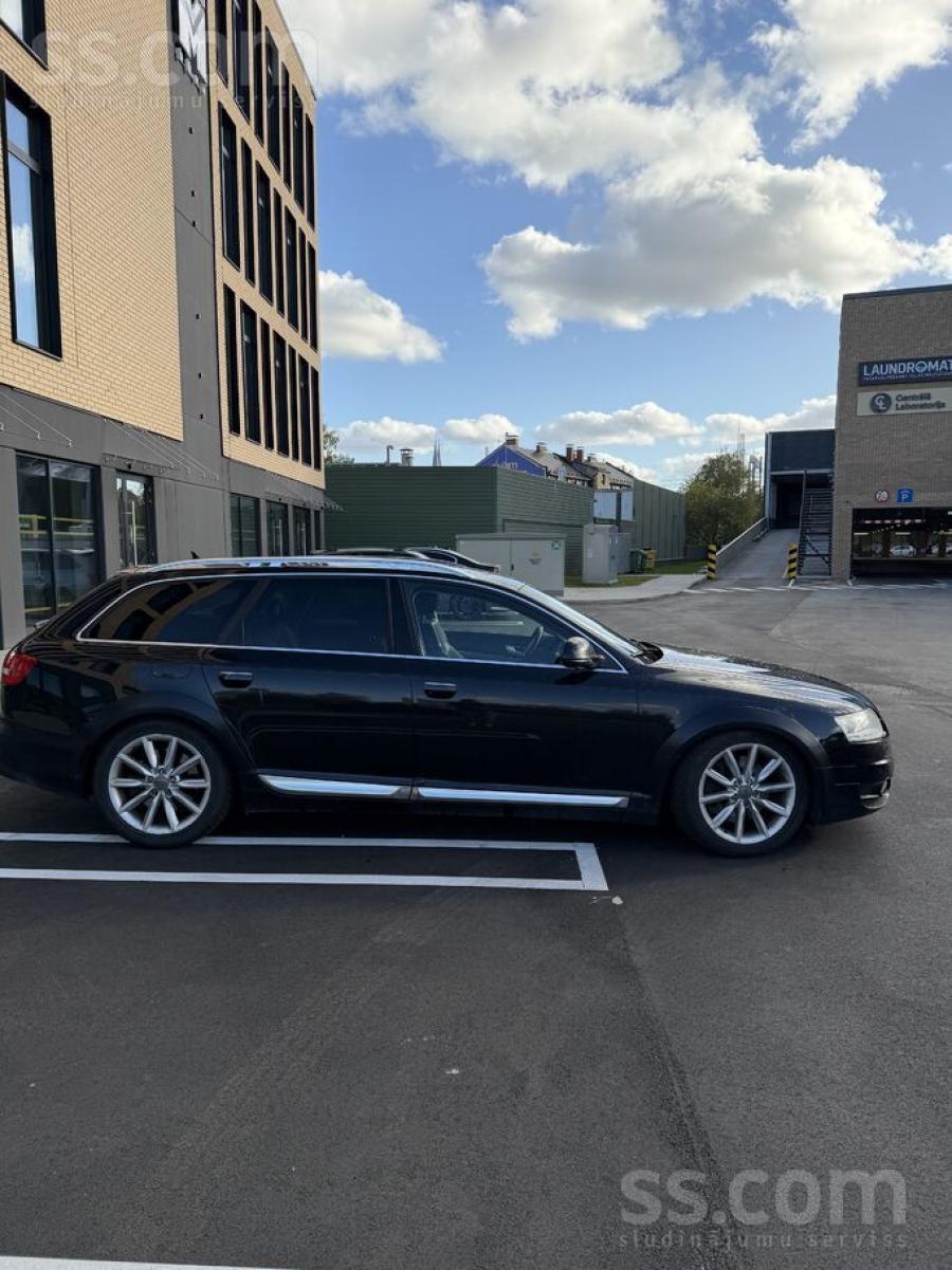 Black Audi A6 2009 in Riga, with an engine capacity of 3.00 L and mileage of 289 thousand km for 3500 €, photo 1 on AUTOMOTO.COM.LV