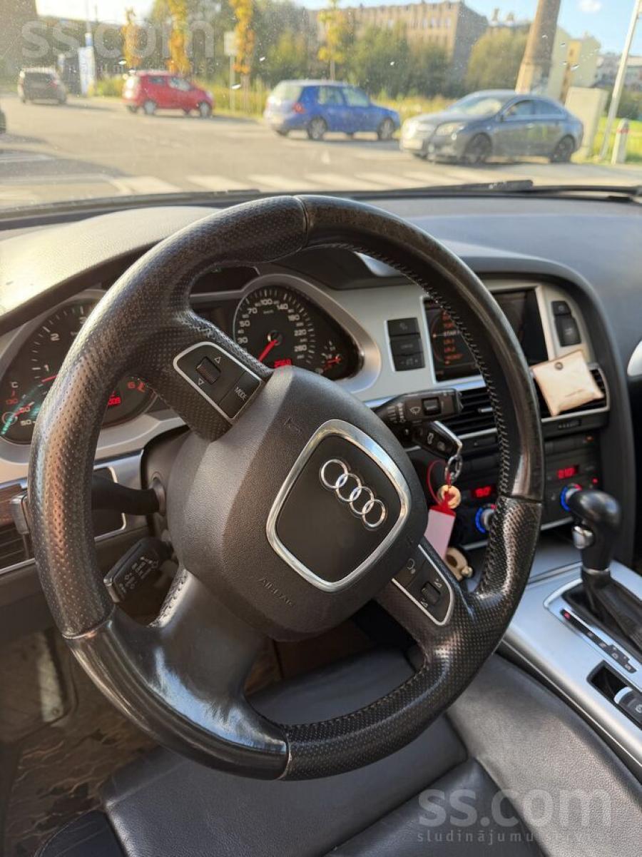 Black Audi A6 2009 in Riga, with an engine capacity of 3.00 L and mileage of 289 thousand km for 3500 €, photo 6 on AUTOMOTO.COM.LV