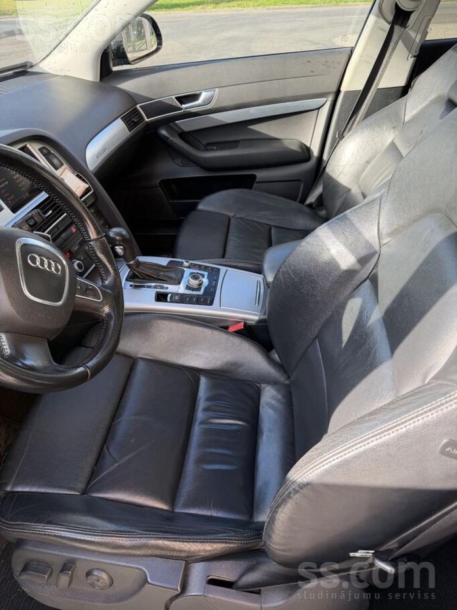 Black Audi A6 2009 in Riga, with an engine capacity of 3.00 L and mileage of 289 thousand km for 3500 €, photo 7 on AUTOMOTO.COM.LV