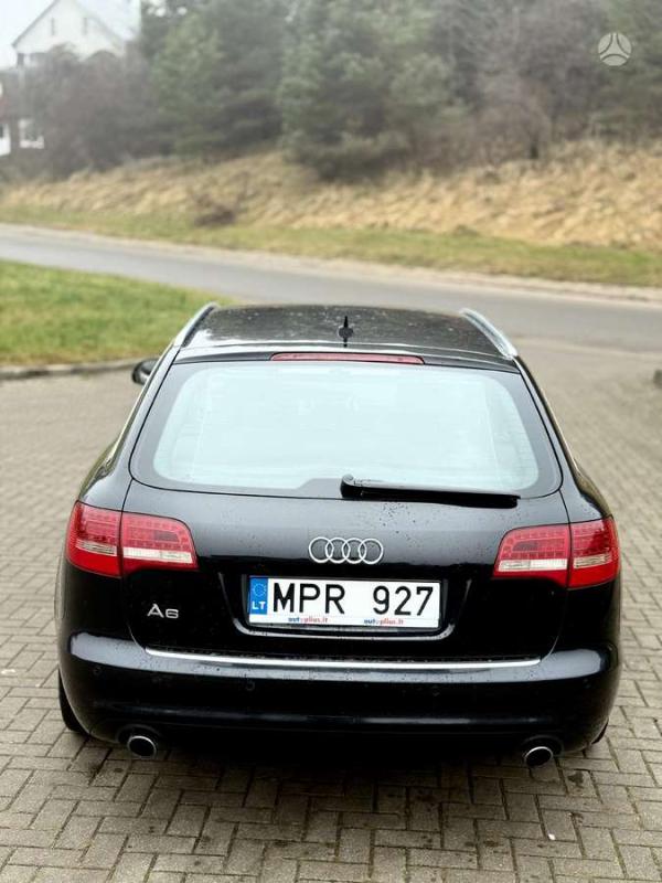Black Audi A6 2010 in Vilnius, with an engine capacity of 3.00 L and mileage of 298 thousand km for 4900 €, photo 6 on AUTOMOTO.COM.LV