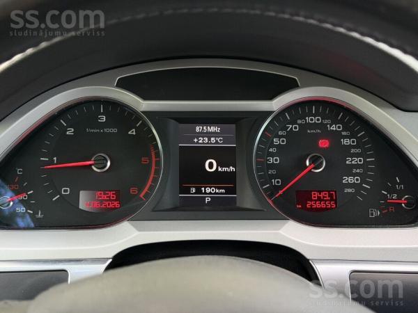 Black Audi A6 2010 in Riga, with an engine capacity of 3.00 L and mileage of 257 thousand km for 6900 €, photo 9 on AUTOMOTO.COM.LV
