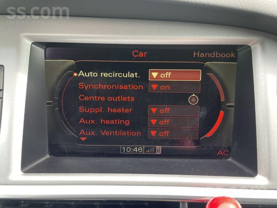 Black Audi A6 2010 in Riga, with an engine capacity of 3.00 L and mileage of 330 thousand km for 8400 €, photo 11 on AUTOMOTO.COM.LV