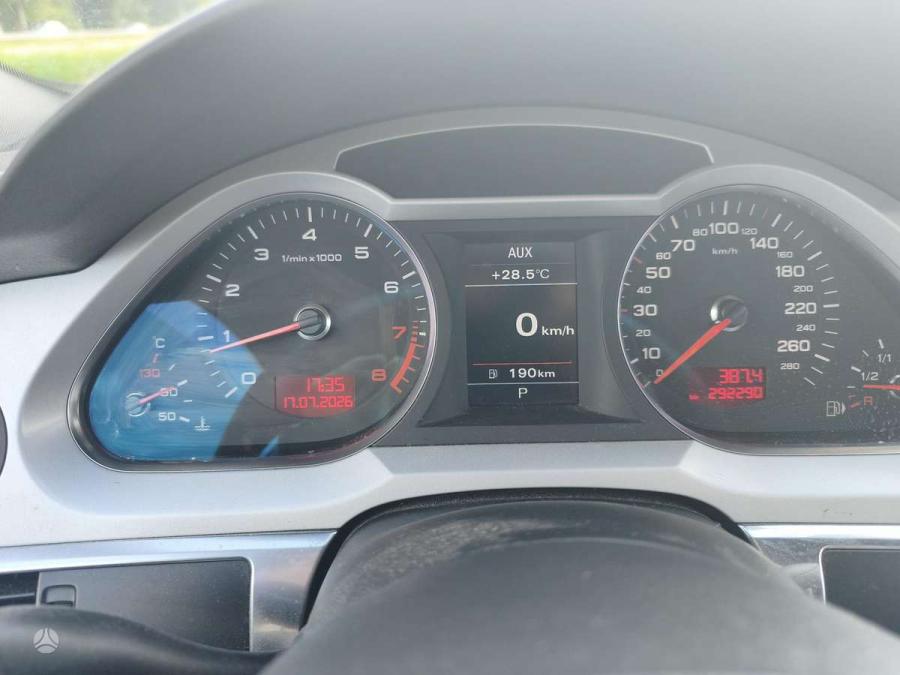Black Audi A6 2010 in Siauliai, with an engine capacity of 1.98 L and mileage of 292 thousand km for 3000 €, photo 15 on AUTOMOTO.COM.LV