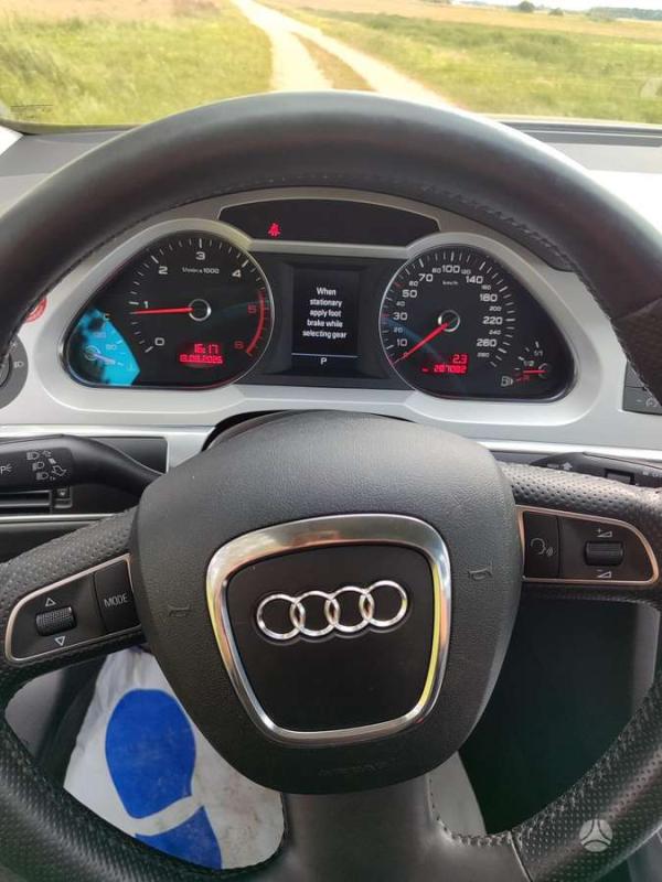 Black Audi A6 2010 in Siauliai, with an engine capacity of 2.70 L and mileage of 287 thousand km for 6000 €, photo 6 on AUTOMOTO.COM.LV