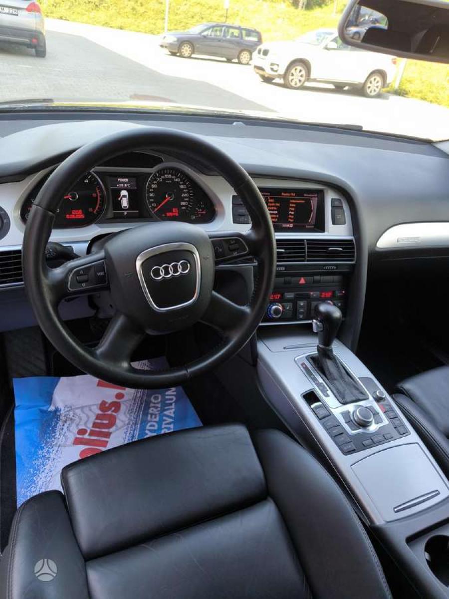 Black Audi A6 2010 in Vilnius, with an engine capacity of 2.70 L and mileage of 326 thousand km for 5600 €, photo 13 on AUTOMOTO.COM.LV
