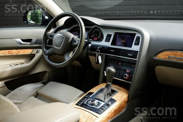 Audi A6 2010 in Riga on AUTOMOTO.COM.LV Black Audi A6 2010 in Riga, with an engine capacity of 2.70 L and mileage of 278 thousand km for 6990 €, photo 6 on AUTOMOTO.COM.LV
