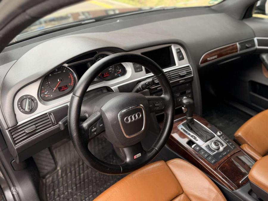 Black Audi A6 2010 in Vilnius, with an engine capacity of 2.70 L and mileage of 410 thousand km for 2900 €, photo 11 on AUTOMOTO.COM.LV