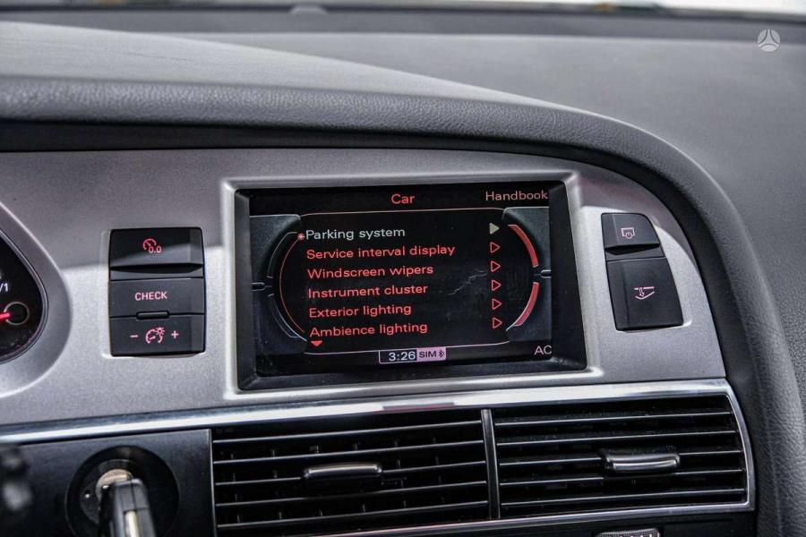 Melns Audi A6 2010 Kauņa, ar dzinēja tilpumu 3.00 L un nobraukumu 289 tūkst. km par 5500 €, foto 20 vietnē AUTOMOTO.COM.LV