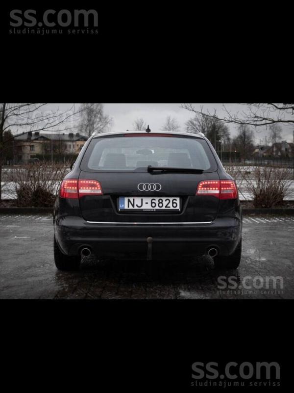 Black Audi A6 2011 in Riga, with an engine capacity of 2.70 L and mileage of 313 thousand km for 8300 €, photo 6 on AUTOMOTO.COM.LV