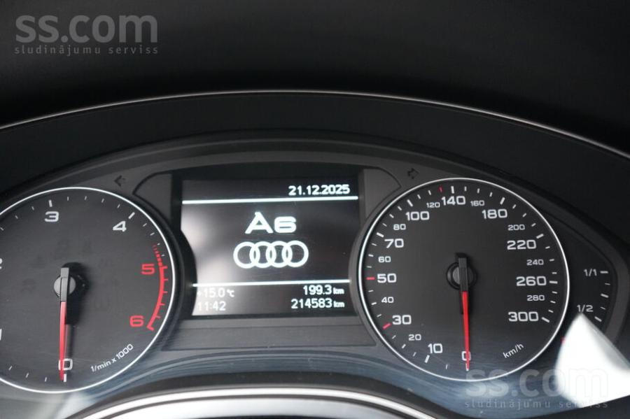 Black Audi A6 2011 in Dobele, with an engine capacity of 3.00 L and mileage of 215 thousand km for 8600 €, photo 14 on AUTOMOTO.COM.LV
