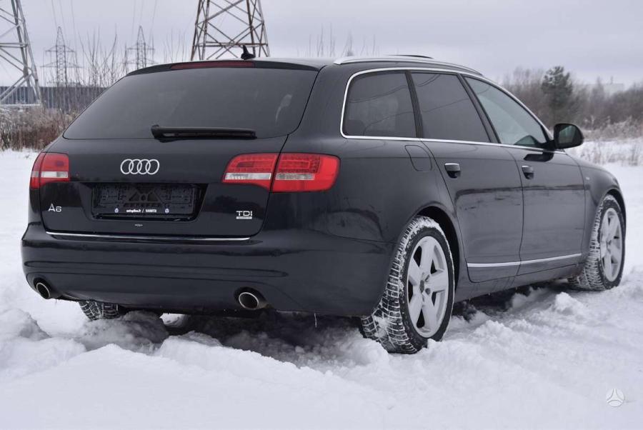 Black Audi A6 2011 in Vilnius, with an engine capacity of 2.97 L and mileage of 362 thousand km for 6500 €, photo 6 on AUTOMOTO.COM.LV