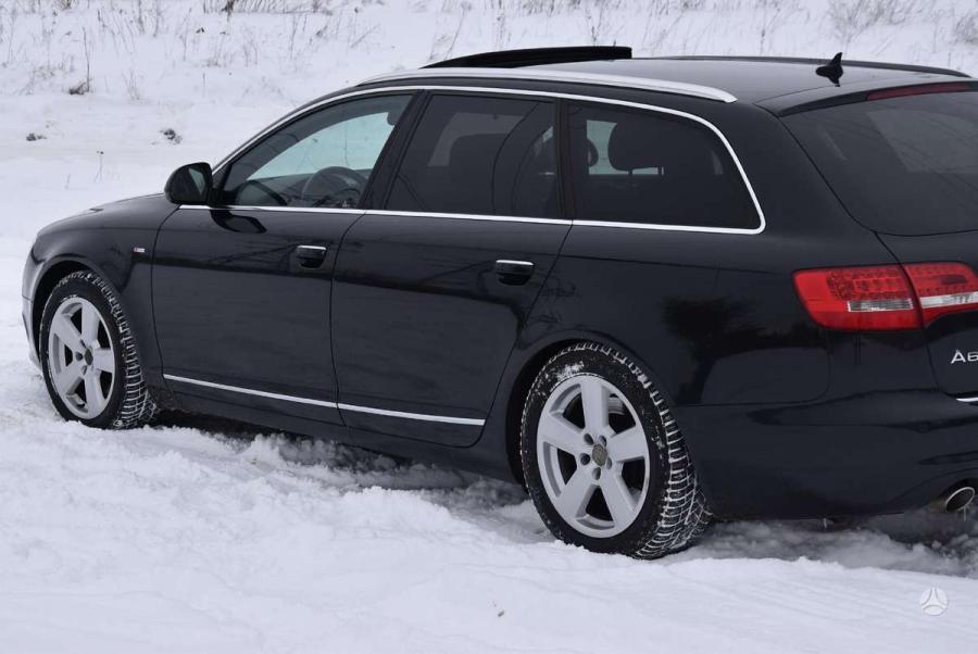 Black Audi A6 2011 in Vilnius, with an engine capacity of 2.97 L and mileage of 362 thousand km for 6500 €, photo 8 on AUTOMOTO.COM.LV