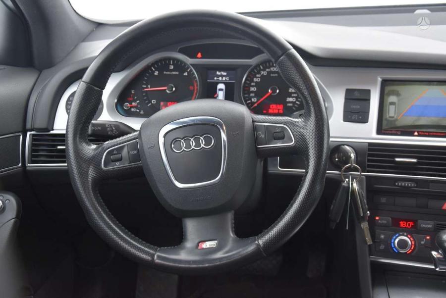 Black Audi A6 2011 in Vilnius, with an engine capacity of 2.97 L and mileage of 362 thousand km for 6500 €, photo 15 on AUTOMOTO.COM.LV