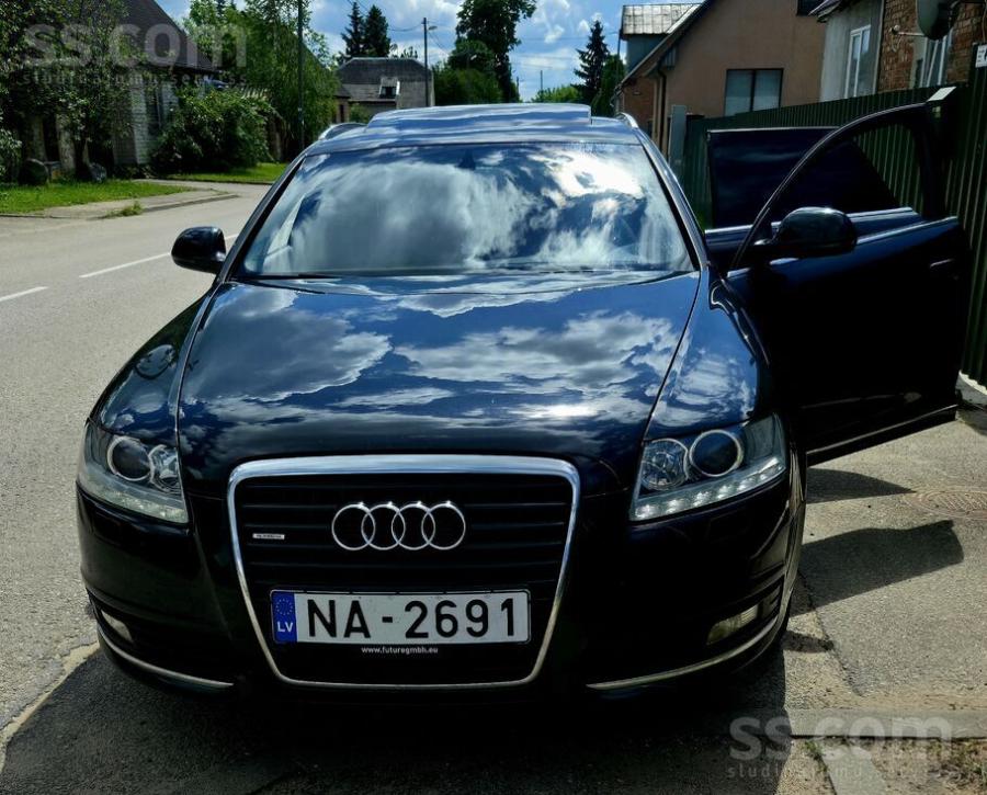 Black Audi A6 2011 in Daugavpils, with an engine capacity of 3.00 L and mileage of 379 thousand km for 7100 €, photo 1 on AUTOMOTO.COM.LV