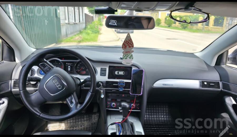 Black Audi A6 2011 in Daugavpils, with an engine capacity of 3.00 L and mileage of 379 thousand km for 7100 €, photo 6 on AUTOMOTO.COM.LV