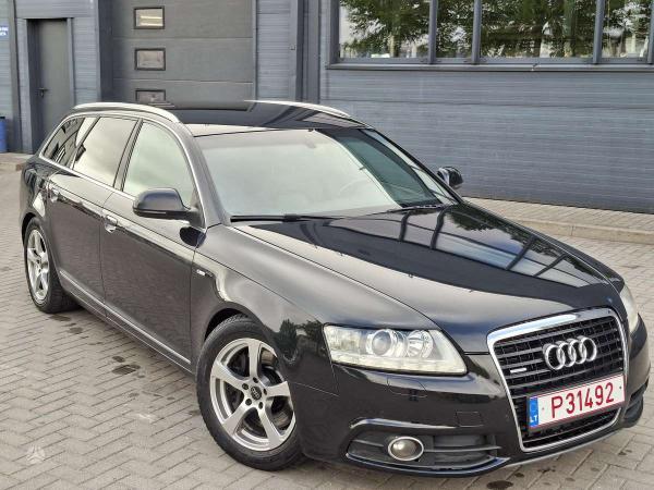 Black Audi A6 2011 in Silute, with an engine capacity of 2.97 L and mileage of 344 thousand km for 5900 €, photo 6 on AUTOMOTO.COM.LV