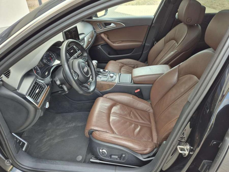 Black Audi A6 2011 in Marijampole, with an engine capacity of 2.97 L and mileage of 267 thousand km for 12500 €, photo 13 on AUTOMOTO.COM.LV