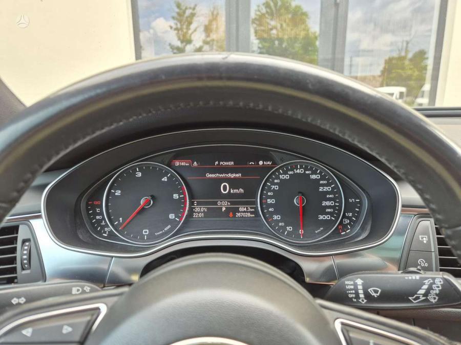 Black Audi A6 2011 in Marijampole, with an engine capacity of 2.97 L and mileage of 267 thousand km for 12500 €, photo 17 on AUTOMOTO.COM.LV