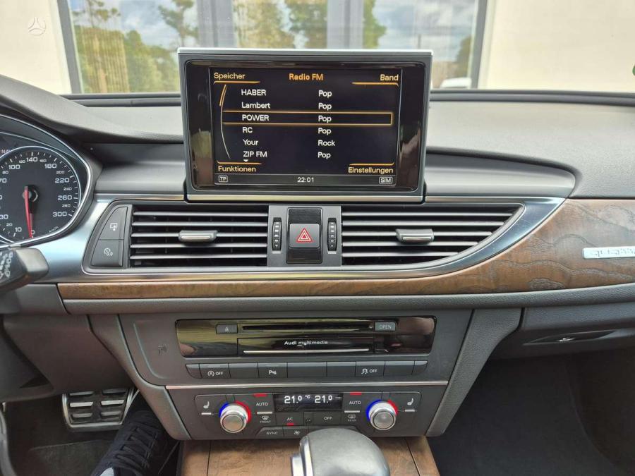Black Audi A6 2011 in Marijampole, with an engine capacity of 2.97 L and mileage of 267 thousand km for 12500 €, photo 19 on AUTOMOTO.COM.LV