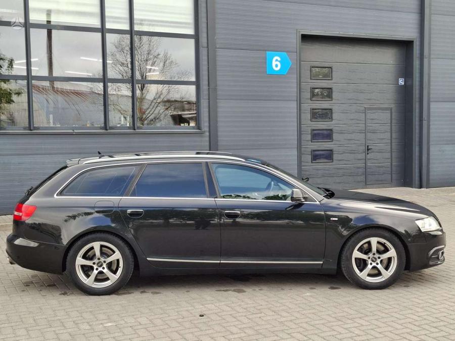 Black Audi A6 2011 in Silute, with an engine capacity of 2.97 L and mileage of 334 thousand km for 5900 €, photo 6 on AUTOMOTO.COM.LV