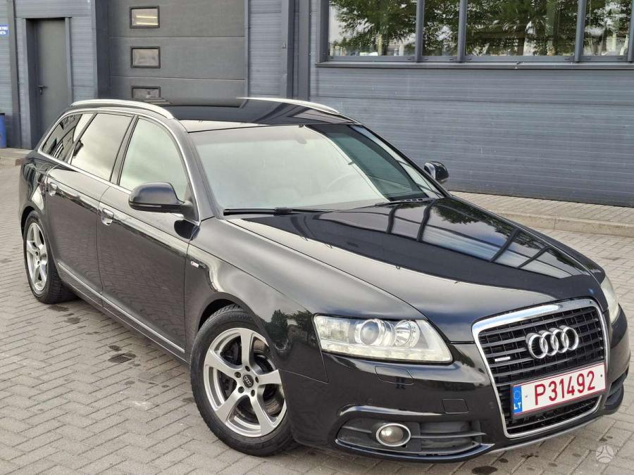 Black Audi A6 2011 in Silute, with an engine capacity of 2.97 L and mileage of 334 thousand km for 5900 €, photo 7 on AUTOMOTO.COM.LV