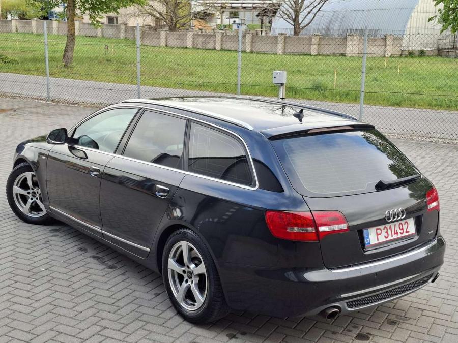 Black Audi A6 2011 in Silute, with an engine capacity of 2.97 L and mileage of 334 thousand km for 5900 €, photo 8 on AUTOMOTO.COM.LV