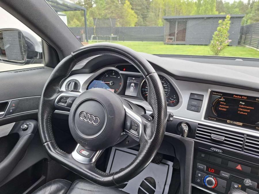 Black Audi A6 2011 in Silute, with an engine capacity of 2.97 L and mileage of 334 thousand km for 5900 €, photo 20 on AUTOMOTO.COM.LV