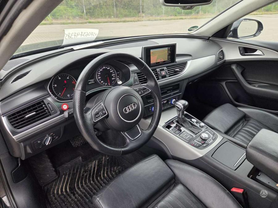 Black Audi A6 2011 in Marijampole, with an engine capacity of 3.00 L and mileage of 287 thousand km for 7350 €, photo 14 on AUTOMOTO.COM.LV