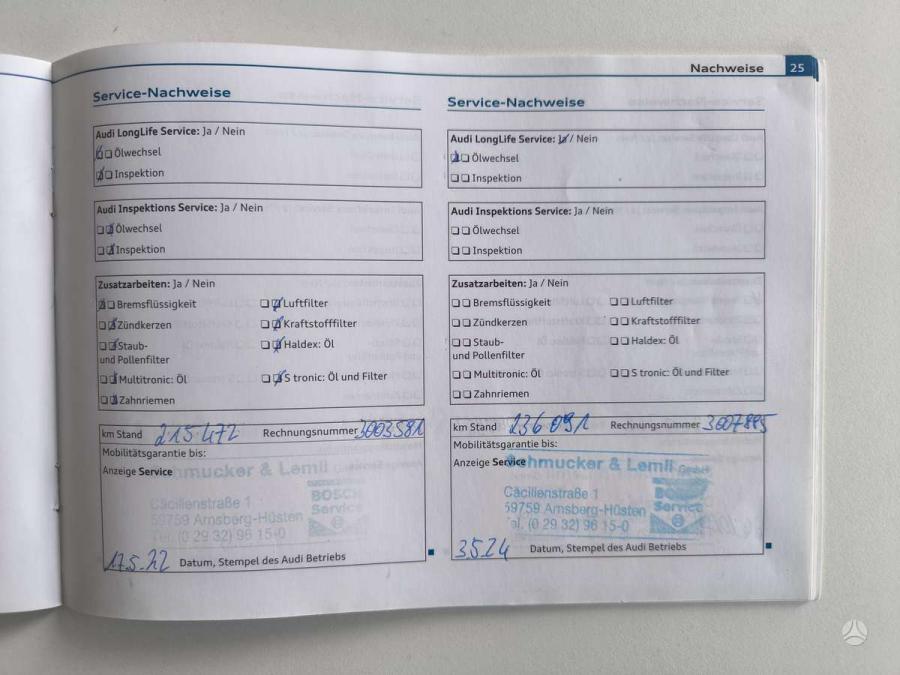 Черный Ауди А6 2011 в Вильнюс, объемом двигателя 2.70 л и пробегом 256 тыс. км за 6500 €, фото 33 на AUTOMOTO.COM.LV