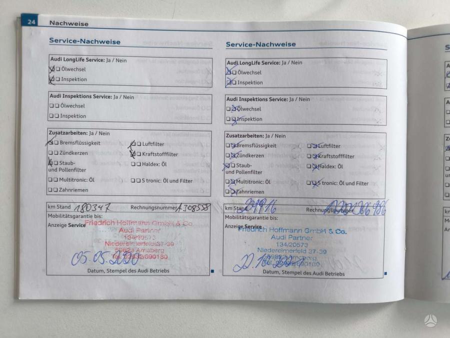 Черный Ауди А6 2011 в Вильнюс, объемом двигателя 2.70 л и пробегом 256 тыс. км за 6500 €, фото 34 на AUTOMOTO.COM.LV