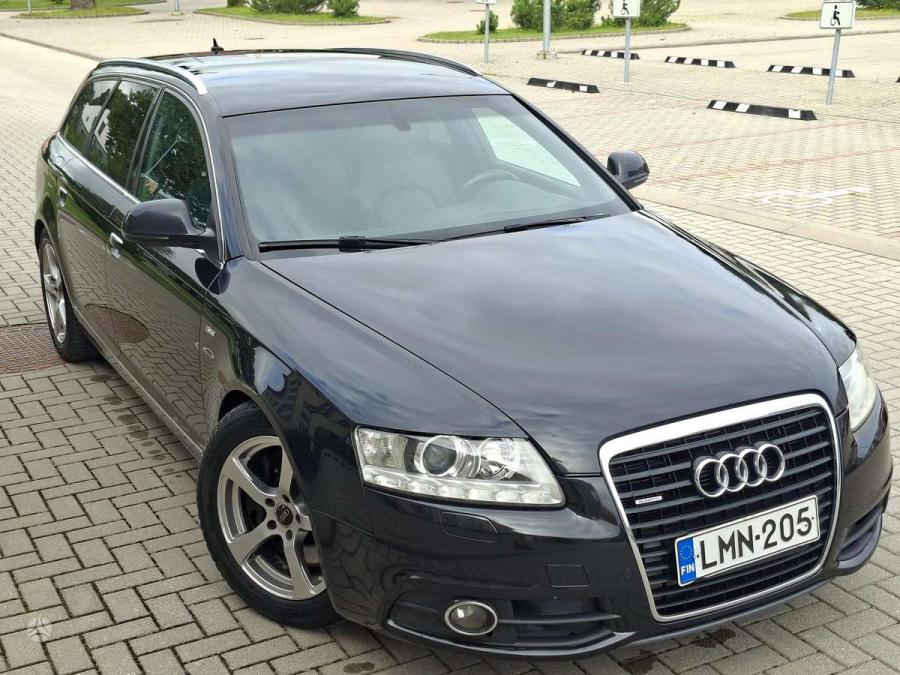 Black Audi A6 2011 in Silute, with an engine capacity of 2.97 L and mileage of 345 thousand km for 5900 €, photo 4 on AUTOMOTO.COM.LV