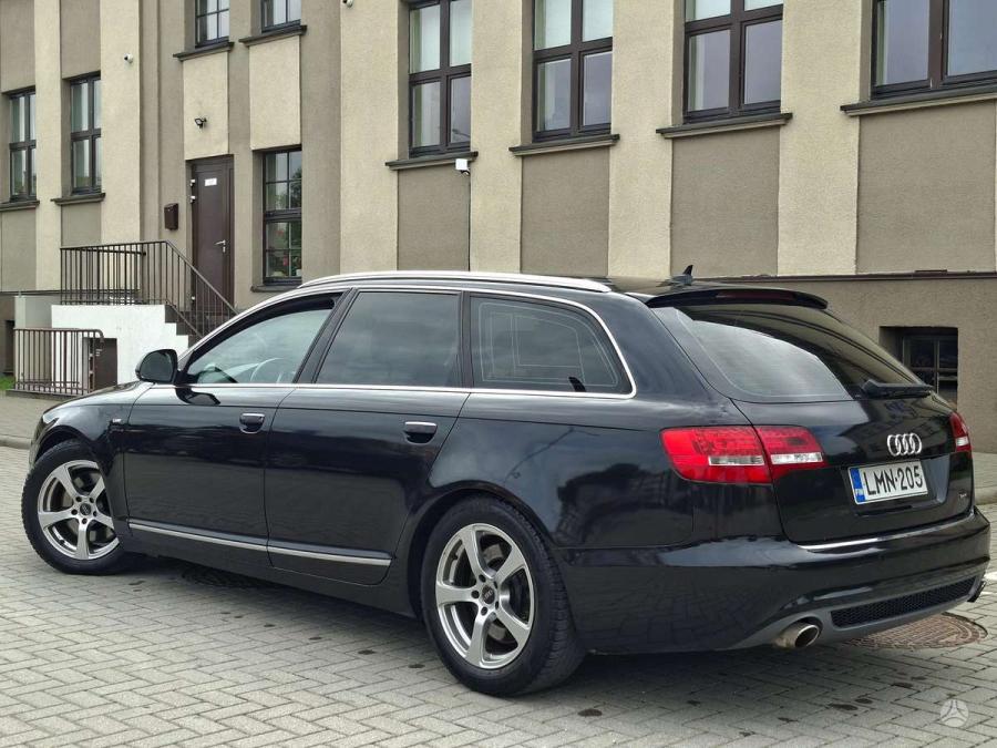 Black Audi A6 2011 in Silute, with an engine capacity of 2.97 L and mileage of 345 thousand km for 5900 €, photo 8 on AUTOMOTO.COM.LV