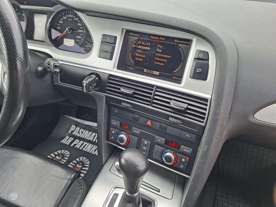 Black Audi A6 2011 in Silute, with an engine capacity of 2.97 L and mileage of 345 thousand km for 5900 €, photo 19 on AUTOMOTO.COM.LV