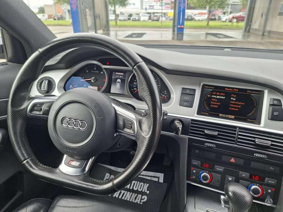 Black Audi A6 2011 in Silute, with an engine capacity of 2.97 L and mileage of 345 thousand km for 5900 €, photo 23 on AUTOMOTO.COM.LV