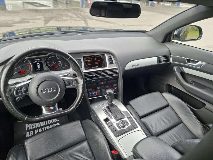 Black Audi A6 2011 in Silute, with an engine capacity of 2.97 L and mileage of 340 thousand km for 5900 €, photo 23 on AUTOMOTO.COM.LV