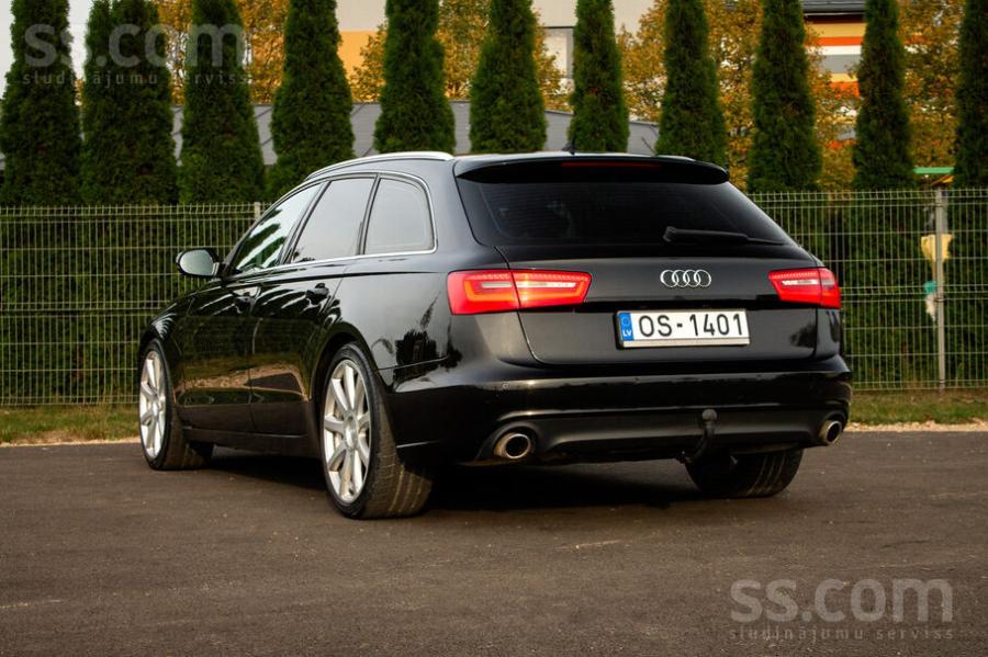Black Audi A6 2011 in Jelgava, with an engine capacity of 3.00 L and mileage of 425 thousand km for 7990 €, photo 5 on AUTOMOTO.COM.LV