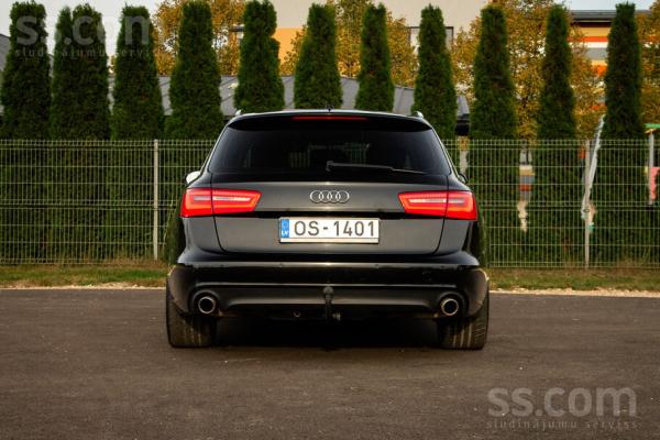 Black Audi A6 2011 in Jelgava, with an engine capacity of 3.00 L and mileage of 425 thousand km for 7990 €, photo 6 on AUTOMOTO.COM.LV