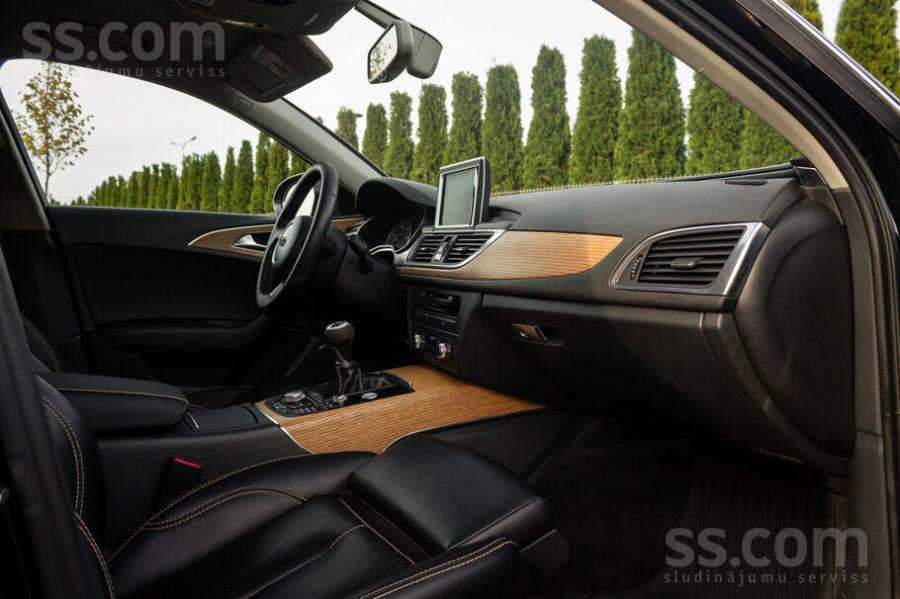 Black Audi A6 2011 in Jelgava, with an engine capacity of 3.00 L and mileage of 425 thousand km for 7990 €, photo 8 on AUTOMOTO.COM.LV