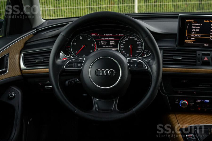 Black Audi A6 2011 in Jelgava, with an engine capacity of 3.00 L and mileage of 425 thousand km for 7990 €, photo 12 on AUTOMOTO.COM.LV