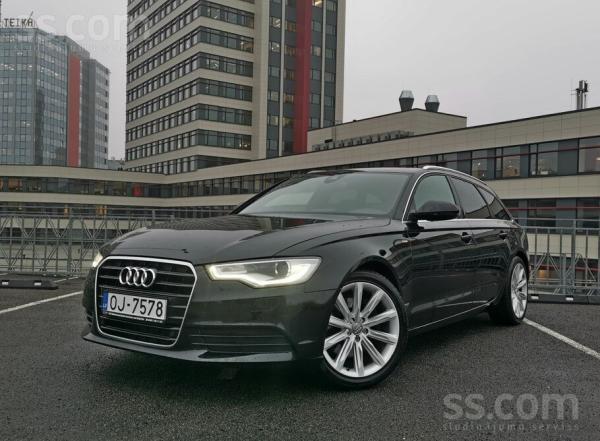 Black Audi A6 2012 in Riga, with an engine capacity of 3.00 L and mileage of 307 thousand km for 10490 €, photo 1 on AUTOMOTO.COM.LV
