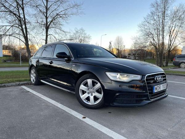 Black Audi A6 2012 in Vilnius, with an engine capacity of 2.97 L and mileage of 328 thousand km for 10777 €, photo 6 on AUTOMOTO.COM.LV