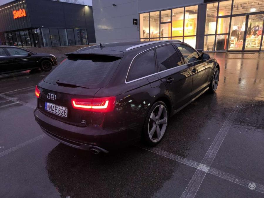 Black Audi A6 2012 in Utena, with an engine capacity of 2.97 L and mileage of 325 thousand km for 12750 €, photo 5 on AUTOMOTO.COM.LV
