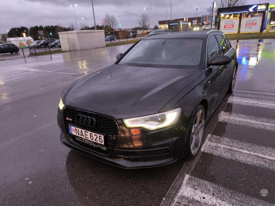 Black Audi A6 2012 in Utena, with an engine capacity of 2.97 L and mileage of 325 thousand km for 12750 €, photo 8 on AUTOMOTO.COM.LV