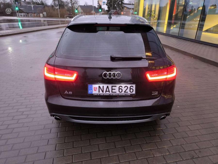 Black Audi A6 2012 in Utena, with an engine capacity of 2.97 L and mileage of 325 thousand km for 12750 €, photo 9 on AUTOMOTO.COM.LV