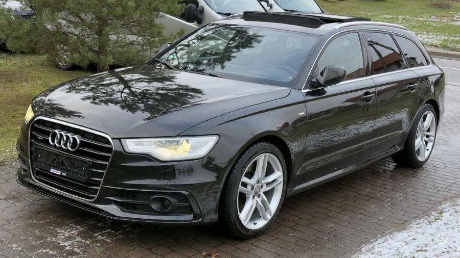Black Audi A6 2012 in Kupiskis, with an engine capacity of 2.97 L and mileage of 219 thousand km for 11290 €, photo 1 on AUTOMOTO.COM.LV