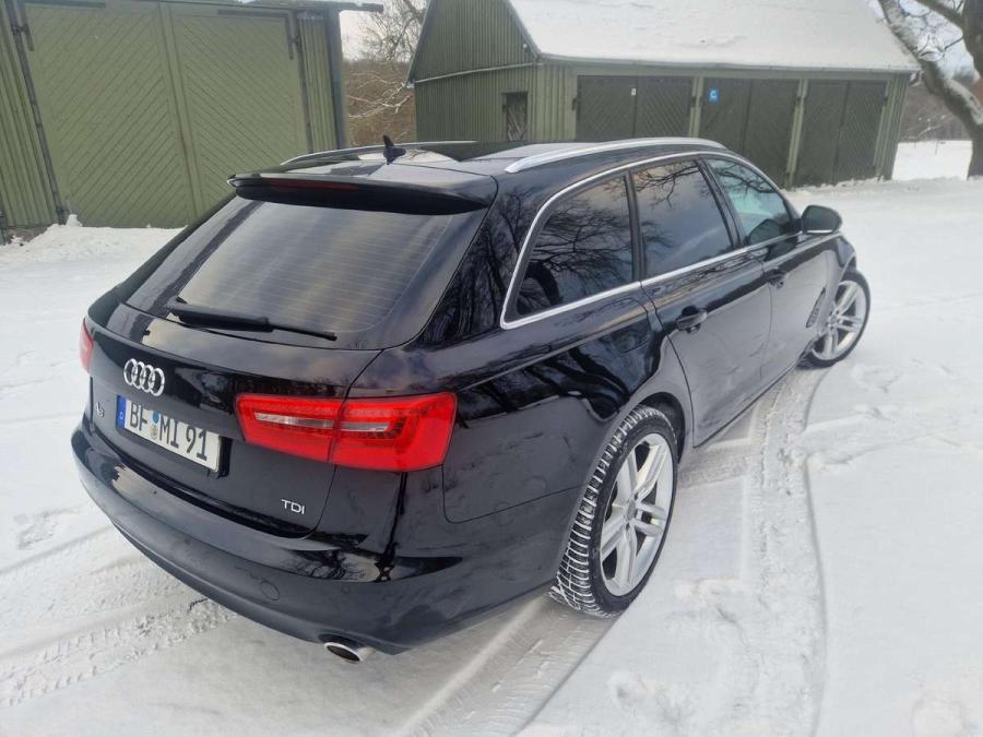 Black Audi A6 2012 in Anyksciai, with an engine capacity of 2.97 L and mileage of 329 thousand km for 7450 €, photo 13 on AUTOMOTO.COM.LV