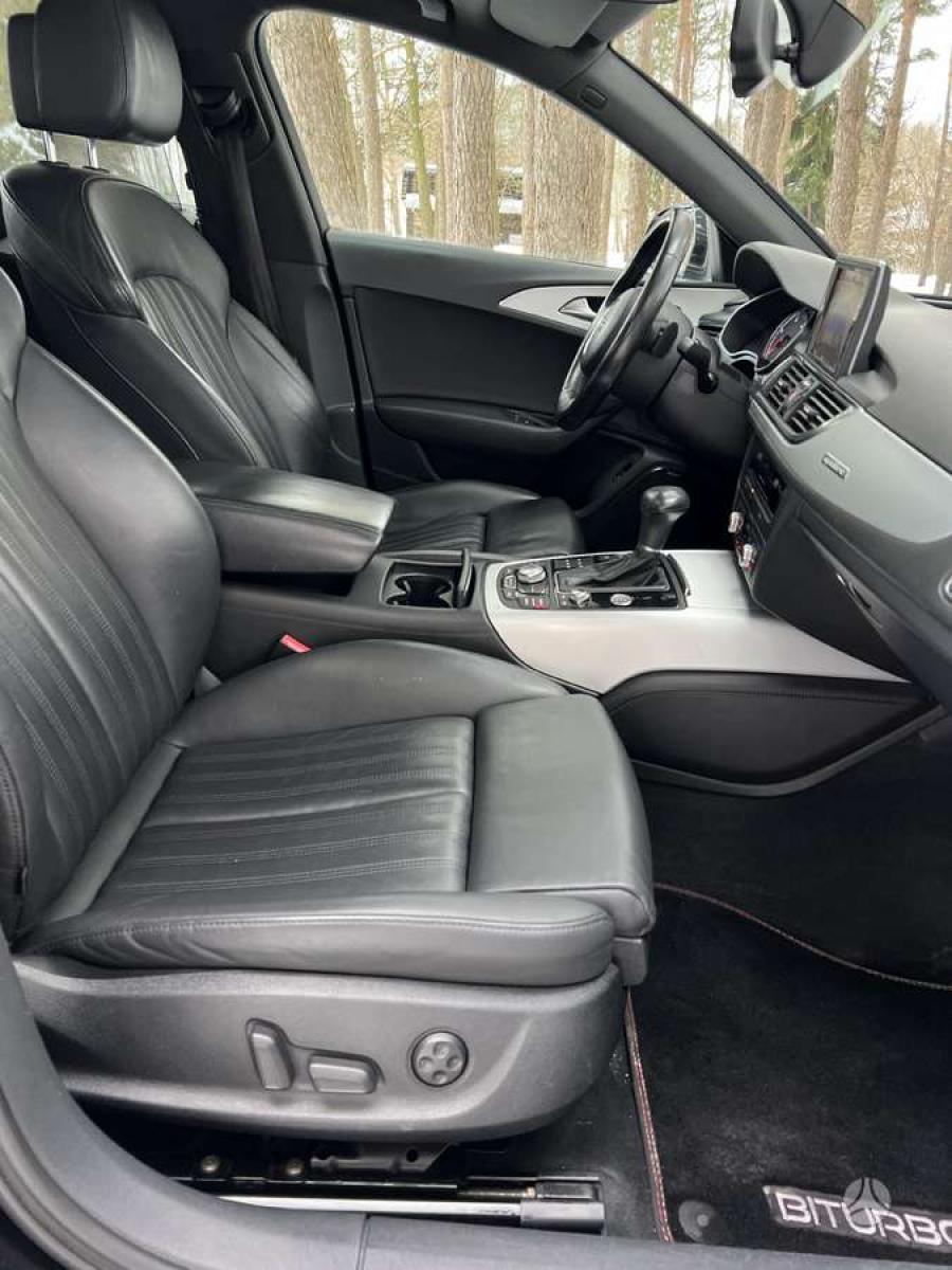 Black Audi A6 2012 in Utena, with an engine capacity of 2.97 L and mileage of 297 thousand km for 11450 €, photo 32 on AUTOMOTO.COM.LV