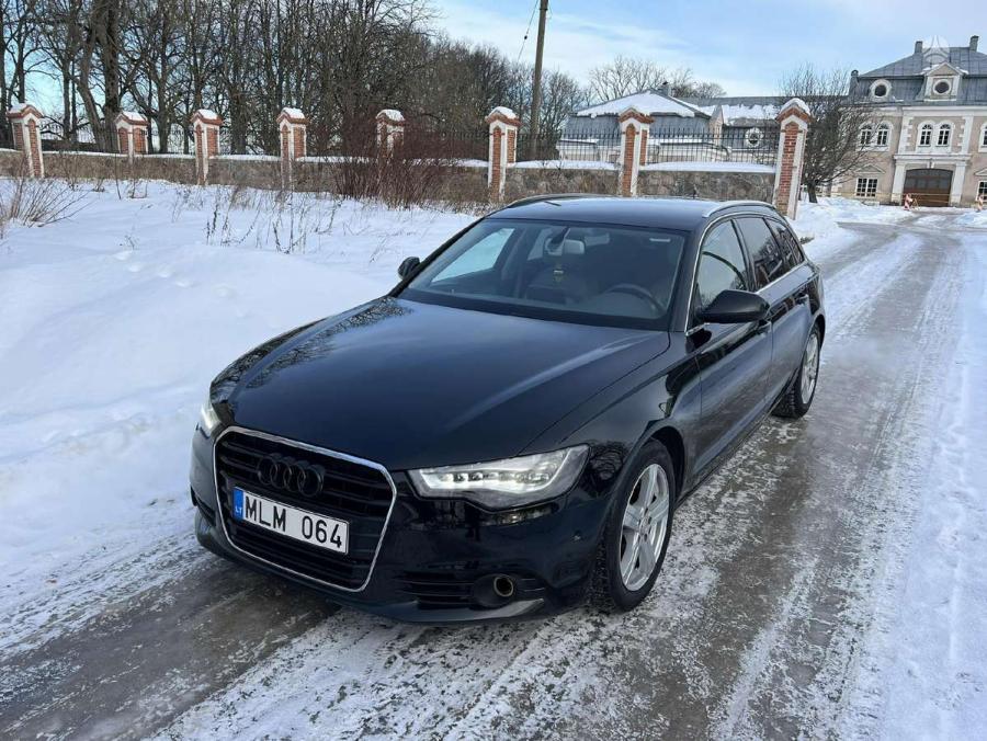 Melns Audi A6 2012 Viļņa, ar dzinēja tilpumu 2.97 L un nobraukumu 298 tūkst. km par 7750 €, foto 1 vietnē AUTOMOTO.COM.LV