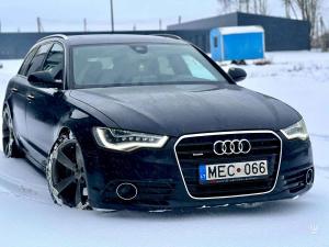 Melns Audi A6 2012 Viļņa, ar dzinēja tilpumu 2.97 L un nobraukumu 415 tūkst. km par 13500 €, foto  vietnē AUTOMOTO.COM.LV
