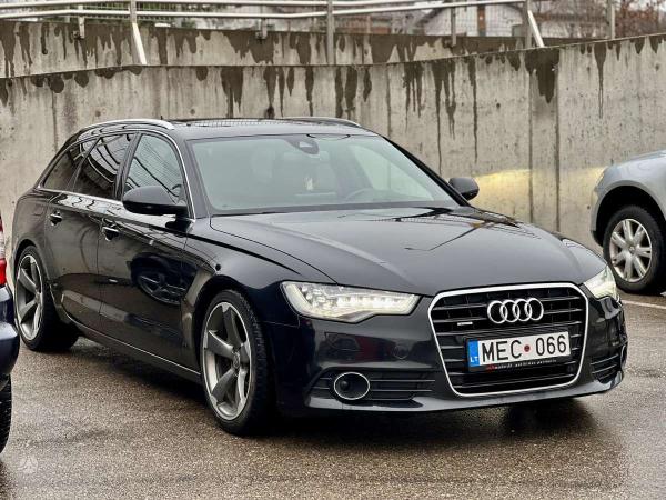 Black Audi A6 2012 in Vilnius, with an engine capacity of 2.97 L and mileage of 415 thousand km for 13500 €, photo 5 on AUTOMOTO.COM.LV